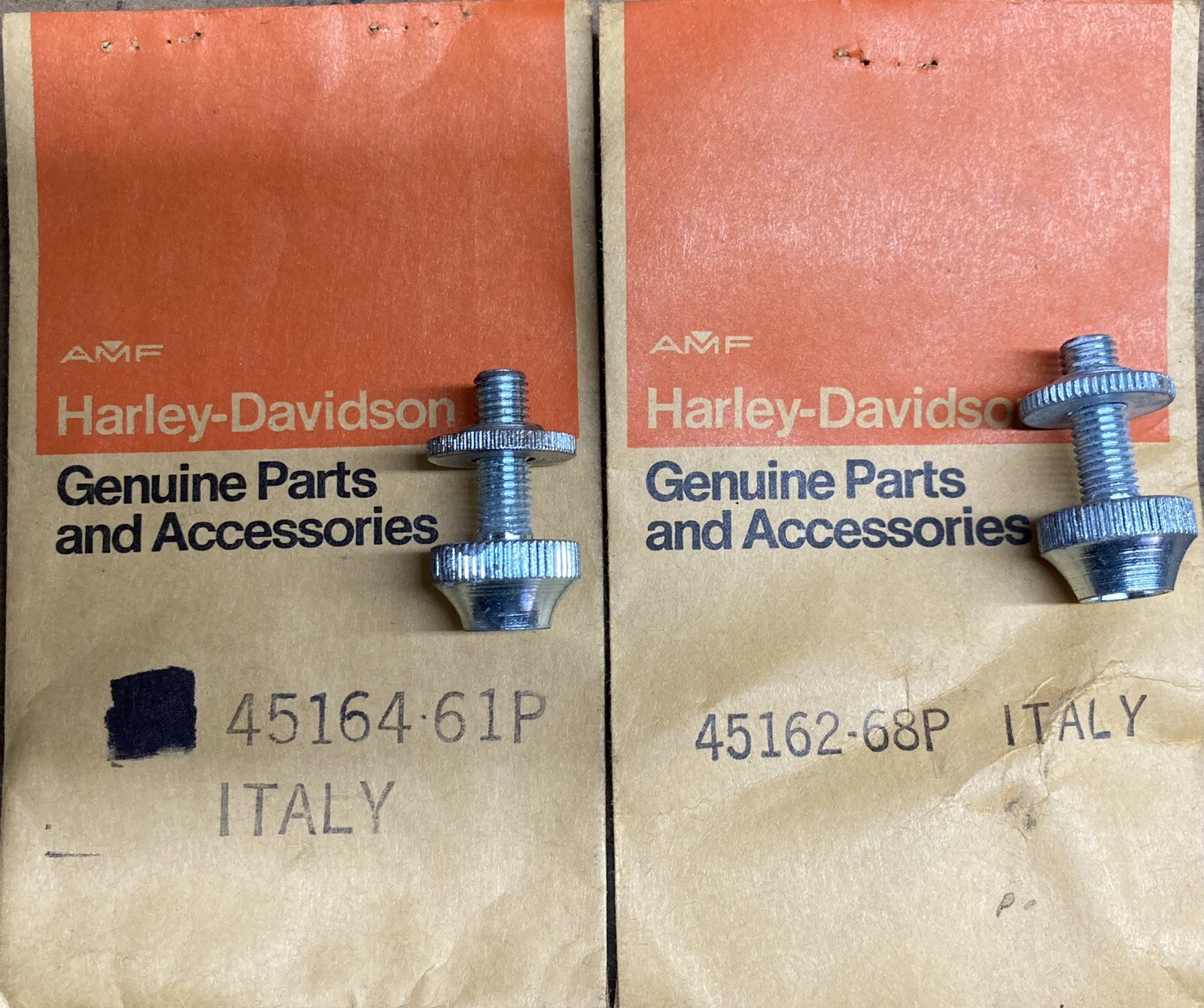 Harley-Davidson Aermacchi Cable Adj Screw & Nut 45164-61P | 45162-68P ...