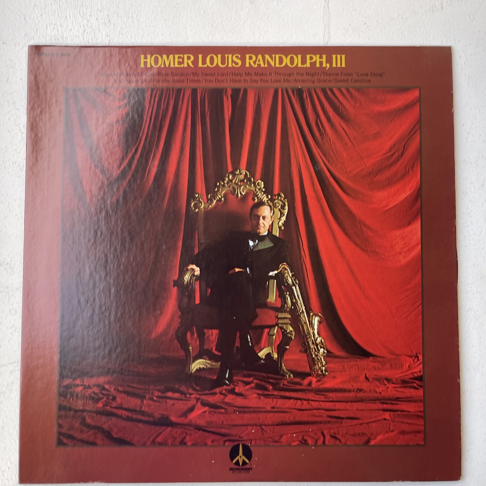 Randolph Homer Louis Randolph, III 12" Vinyl Record LP Z 30678 | eBay