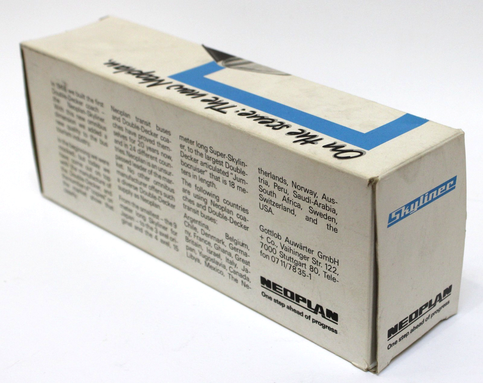 NZG 280 Neoplan Bus 50th Anniversary Promo 1:50 West Germany boxed 1985 ...