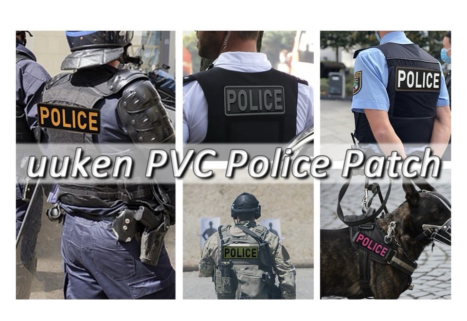 Pink POLICE PATCH 6x2” PVC Rubber Tactical Jacket/Vest/ Bag | eBay