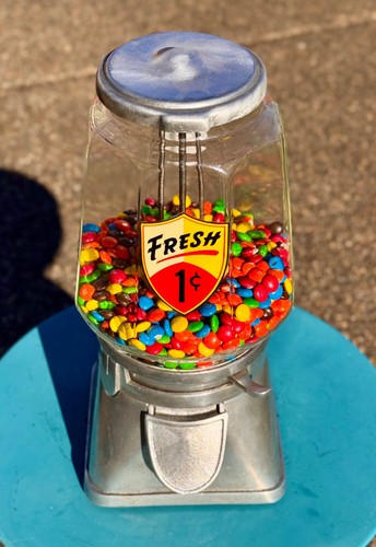 1930's Bloyd Lucky Boy Chrome 1 Cent Candy Gumball Gum Vending Machine ...
