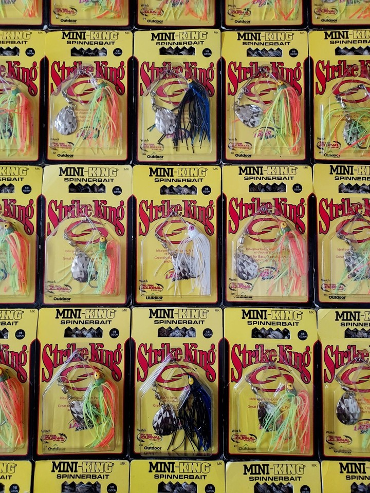 (25) Strike King Mini-King Spinnerbaits - 1/8 oz. Crappie Bass Fishing ...