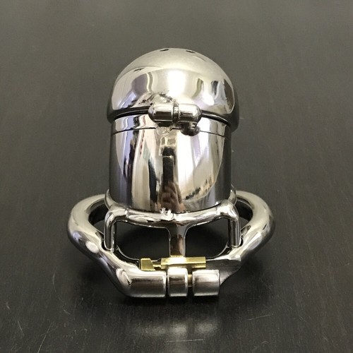 New Stainless Steel Male Chastity Device Double-Lock Cage Men Metal ...