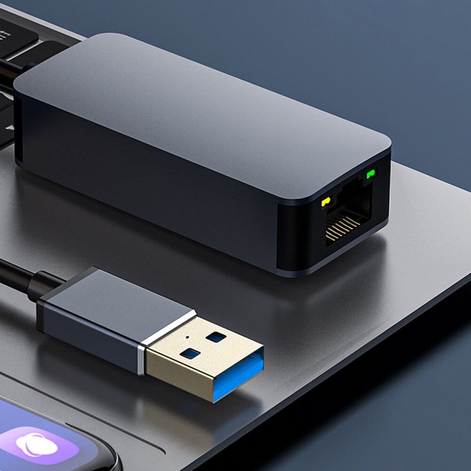 USB To Ethernet 2.5G Adapter Aluminum Housing Lan Network Hub for ...