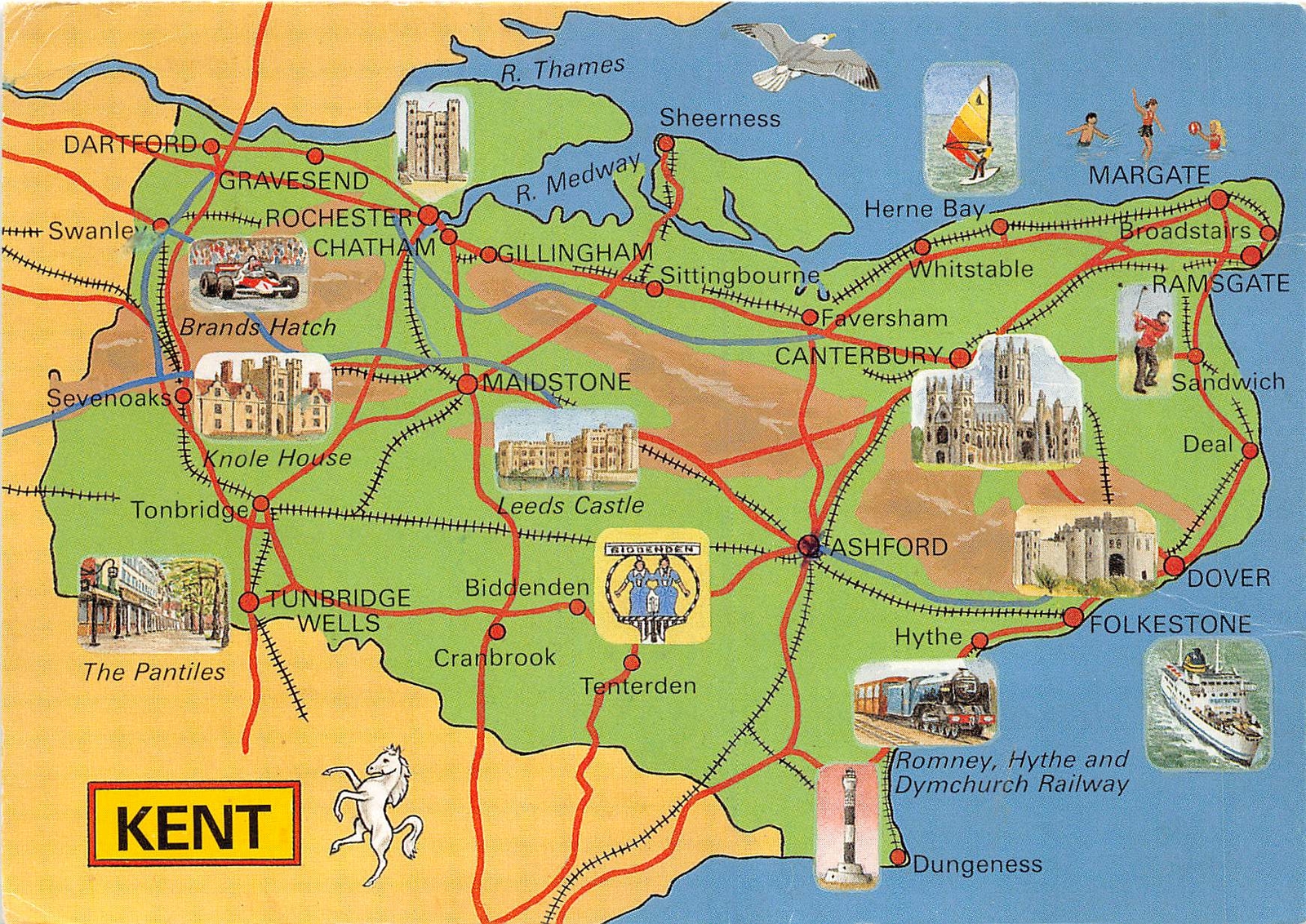 uk50358 kent uk map | eBay UK