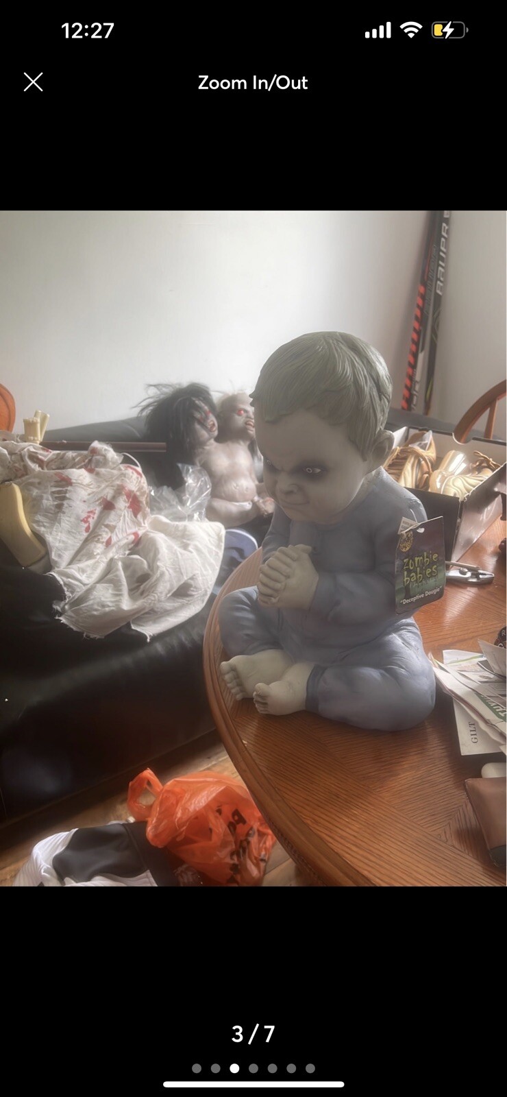 Spirit Halloween zombie baby deceptive dougie bnwt Latex Prop Retired ...