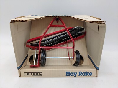 Scarce Ertl 446 Hay Rake Red W/Black Rake 1/16 1987 Box New NRFB | eBay