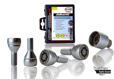 Fits Renault Captur (17Mm Hex) 2013-On Wheel Locking Bolts M12X1,5 Nuts ...