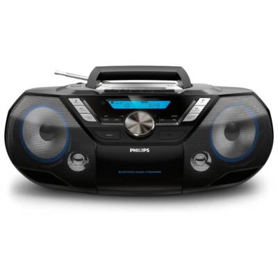 Philips Audio Portable CD player All-in-One Sound System Black ...