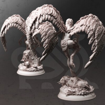Hill Harpies Harpy Fighter Rogue Miniature | D&D DnD | | eBay