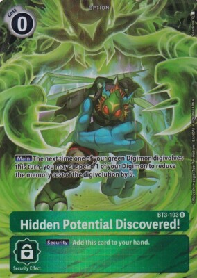 DIGIMON - DIMENSIONAL PHASE ALT ART - HIDDEN POTENTIAL DISCOVERED! BT3 ...