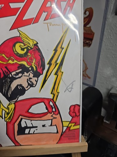 THE FLASH 64 SKETCH VARIANT COVER SIGNED TOMEU MOREY ART RAFA SANDOVAL ...