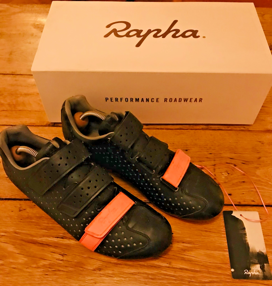 RAPHA Climbers Road Cycling Shoes Men's 45 EU / 11 US BLACK PINK RARE ...