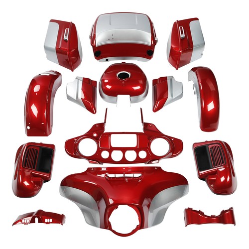 Fairings Bodywork Fit For Harley Electra Glide 14-24 Wicked Red ...