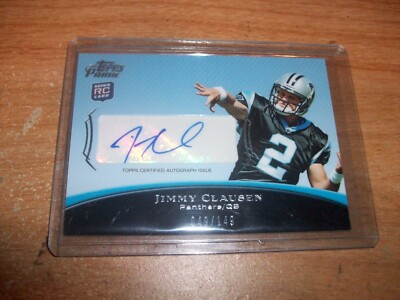 2010 Topps Prime Football Jimmy Clausen Rookie Auto Card /149 Carolina ...