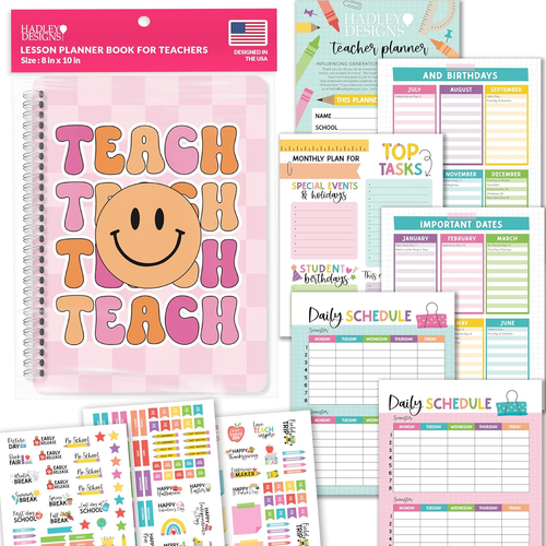 Teacher Planner 2025-2026 – Undated Teacher Planners, Homeschool Lesson ...