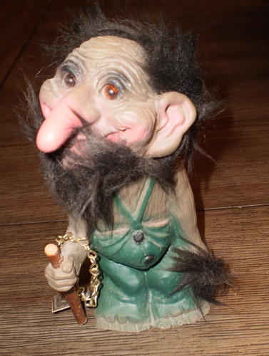 1960's Vintage Heico Troll Old Man with Stick Bobblehead Wobbler 6 ...