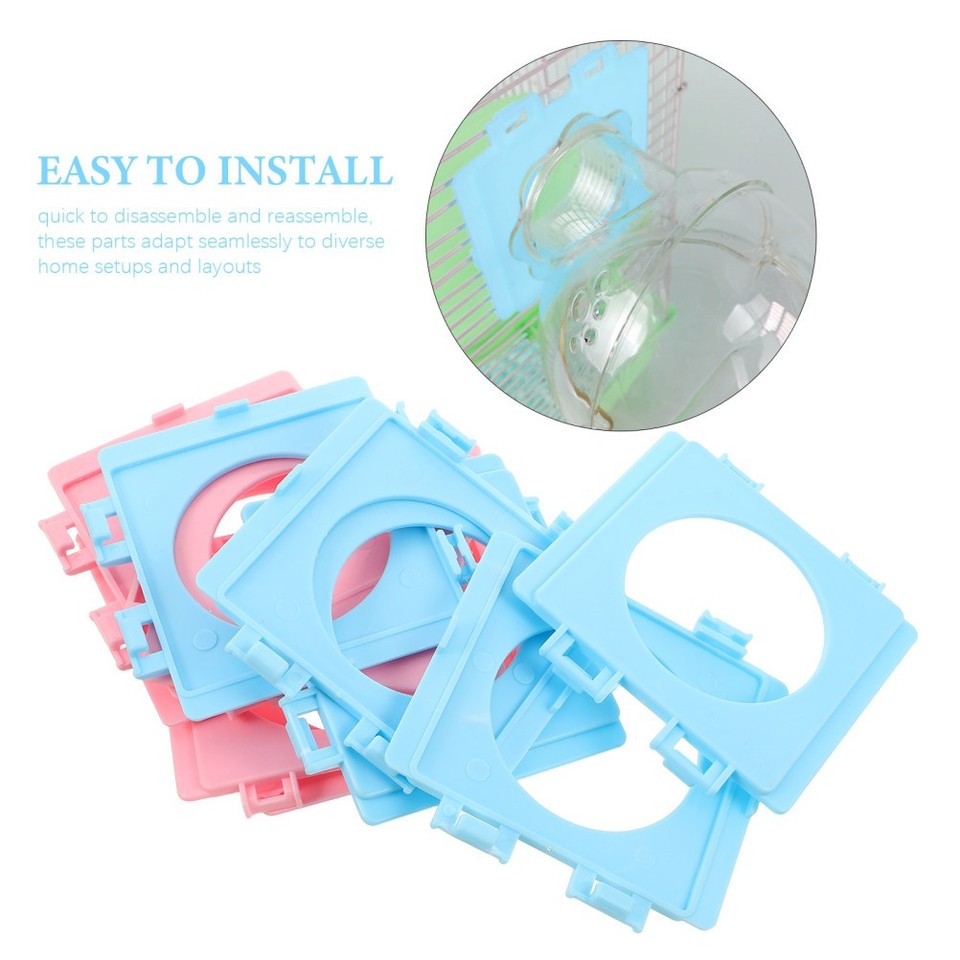 10 Pcs Pipe Connection Board External Tunnel Module Hamster Cage Parts ...