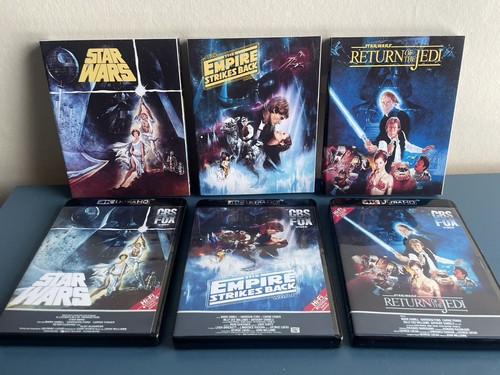 Star Wars Trilogy Original Covers,slipcovers ,4k boxes and 4k77,80,83 ...