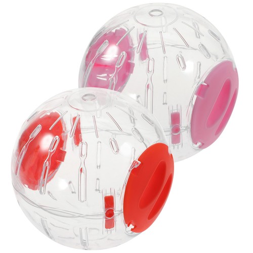 2 Pcs Toy Hamsters Small Pet Running Balls Enrichment Toys Animals ...