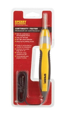 Sperry CT6101 Black/Yellow Durable Heavy Duty Continuity Tester 2 H x 4 ...