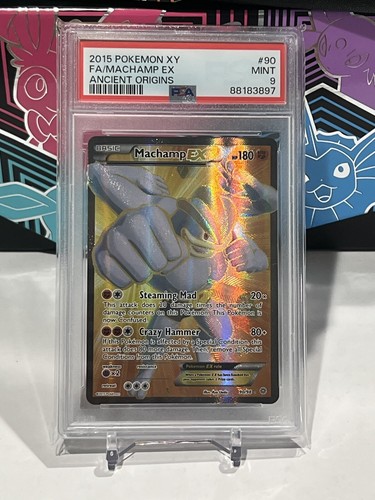 Pokemon XY Ancient Origins 90 Full Art Machamp EX PSA 9 MINT | eBay