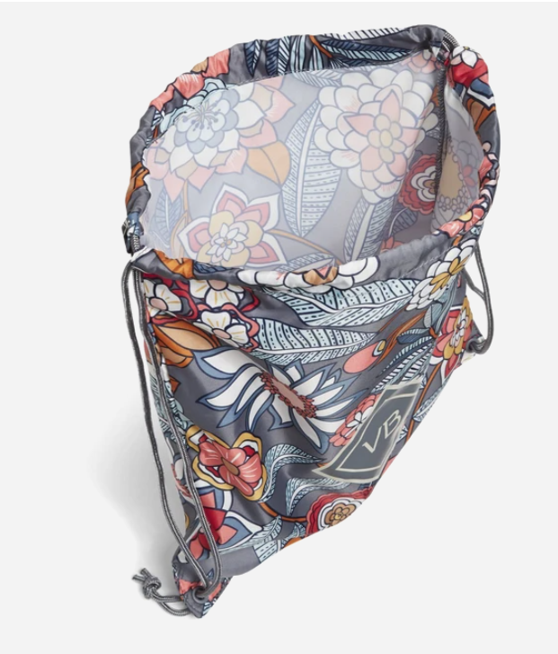 Vera Bradley TROPICAL EVENING Drawstring Backsack Light (New) | eBay