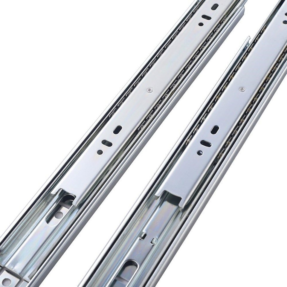 Full Extension Drawer Slides, Ball Bearing Side Mount, 10" to 24 inch ...