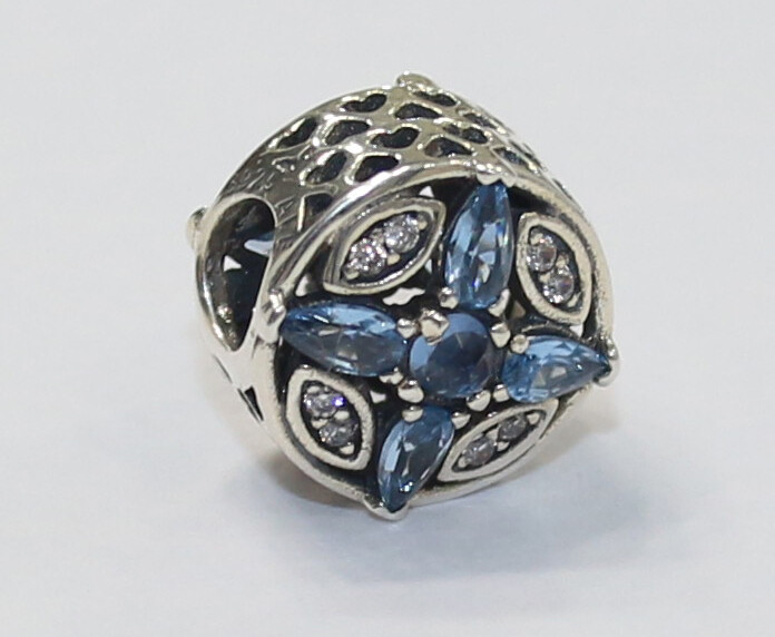 New Authentic Pandora Charm Patterns of Frost Sterling Silver ...