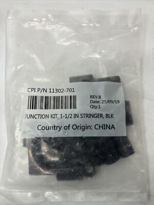 CHATSWORTH CPI JUNCTION KIT, 1-1/2 IN. STRINGER, BK, 11302-701, NEW IN ...