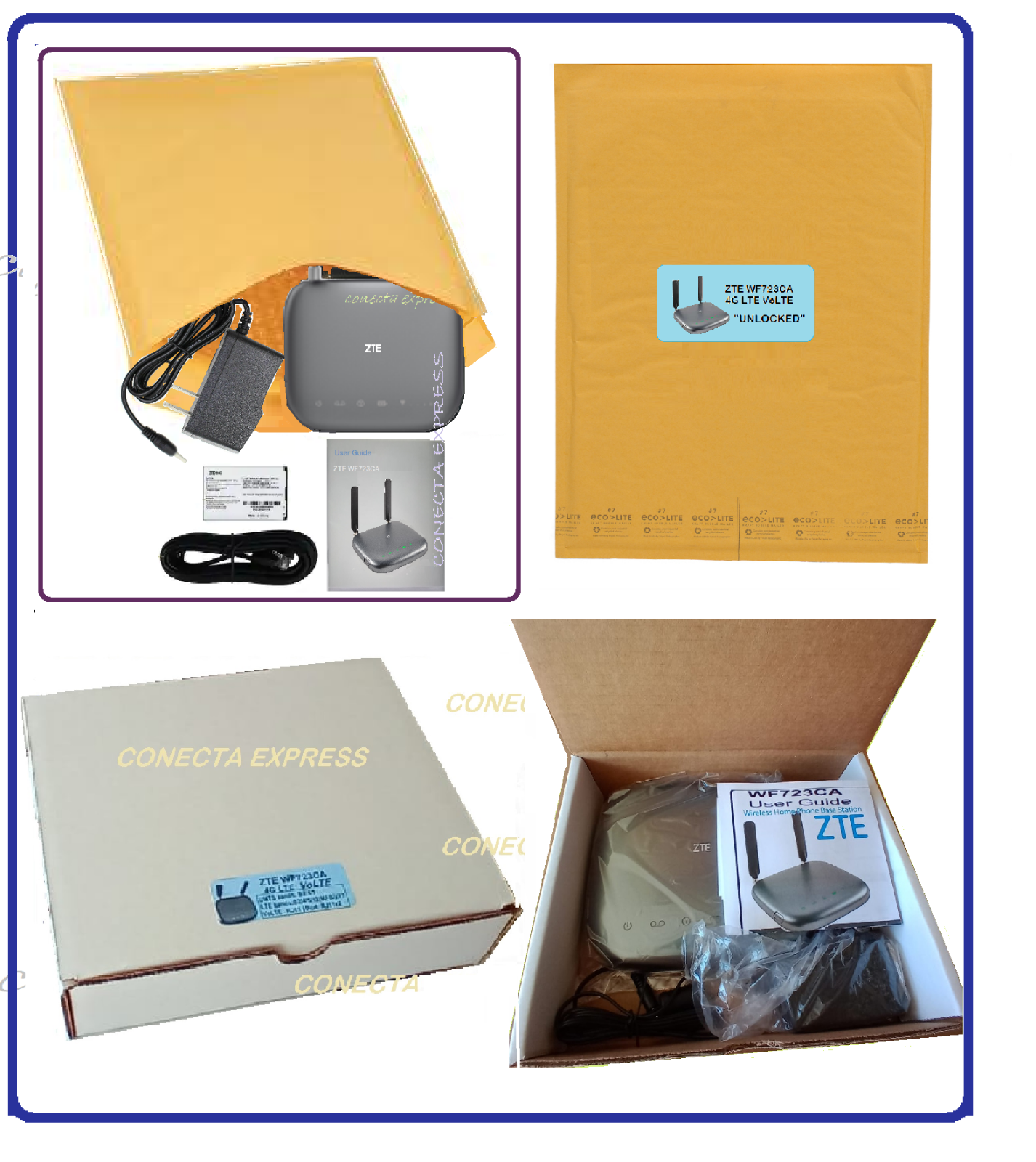 ZTE WF723CA 4G LTE GSM Unlocked (Tellus) Wireless Home Phone Base for ...