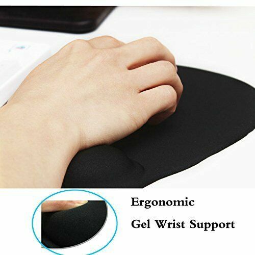 7.5" x 9" Computer Desktop Laptop Mouse Pad With Cushion Wrist Rest ...
