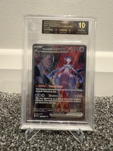 Team Rocket’s Mewtwo Ex (231) Destined Rivals BGS 10 Black Label ...
