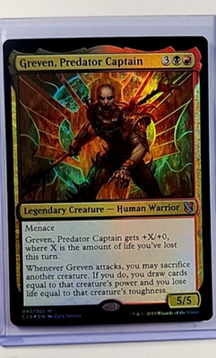 2019 MTG Magic The Gathering C19 Commander 2019 Foil #43 Greven ...