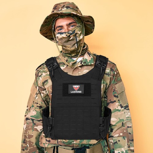 Tactical Vest for Men, Quick Release Lightweight Vests, Adjustable ...