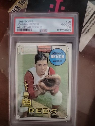 graded 2.5 by PSA 1969. Topps # 95 Johnny Bench rookie card | eBay