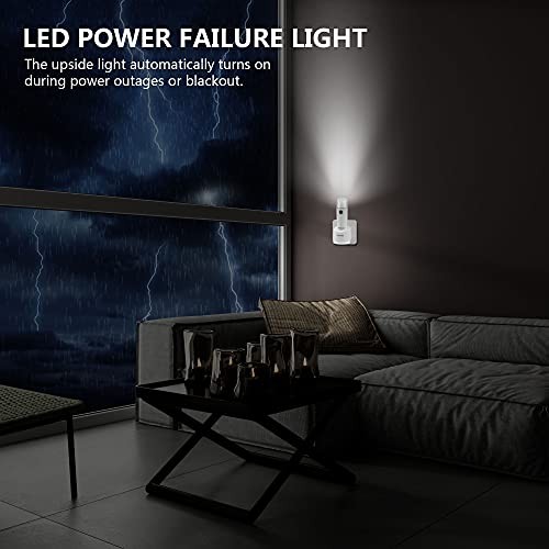 Emergency LED Flashlight 3-in-1 Rechargeable Power Failure Light with ...