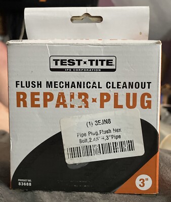 Test-Tite 83688 Flush Mechanical Cleanout Repair Plug 3" | eBay
