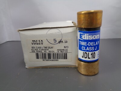New Lot Edison JDL 10 Fuses Class J Time Delay LPJ 10SP NIB | eBay