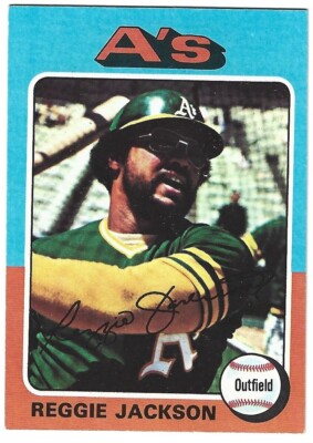 1975 Topps Mini Reggie Jackson #300 Oakland Athletics NM | eBay