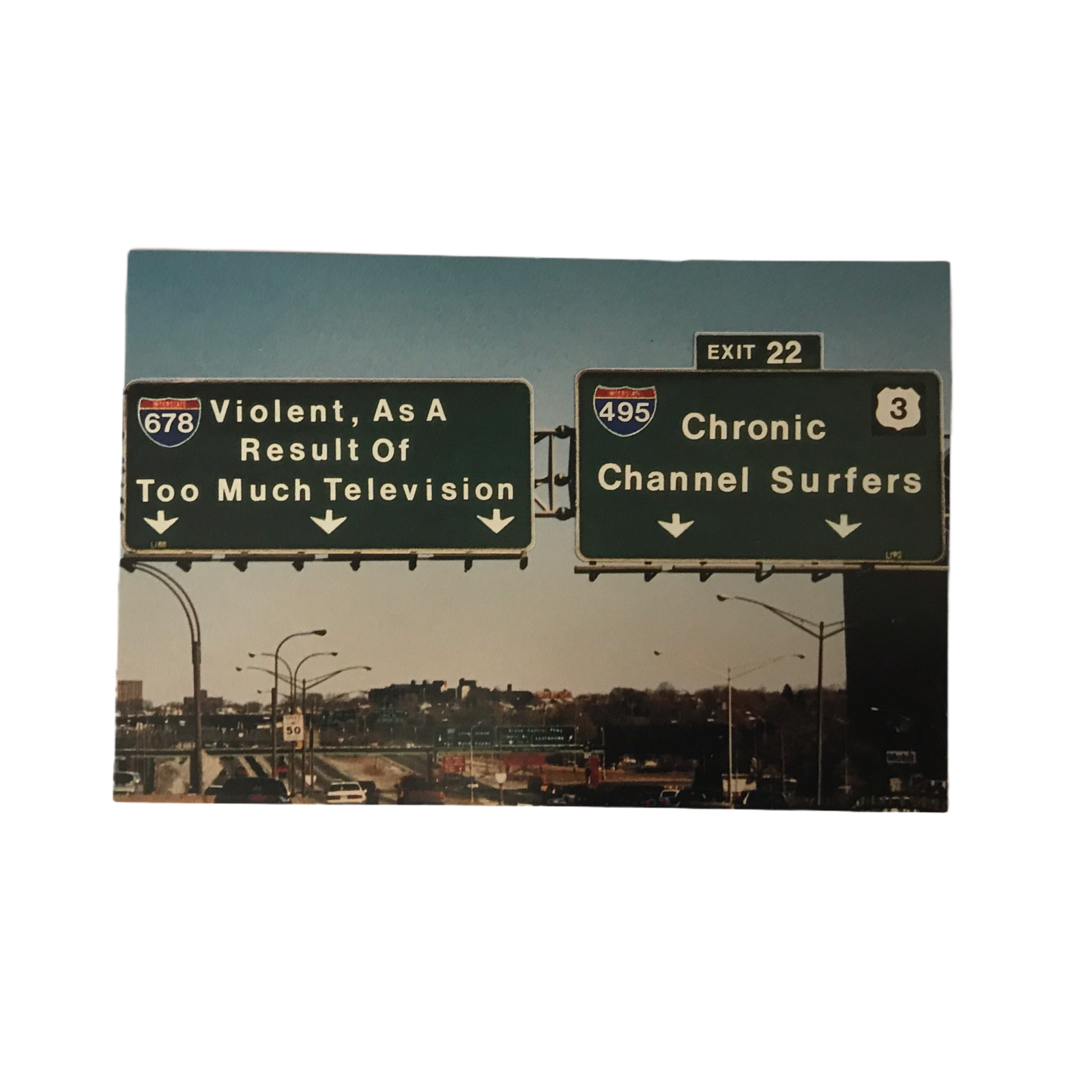 Vintage Comical Freeway Exit Signs Postcards | eBay