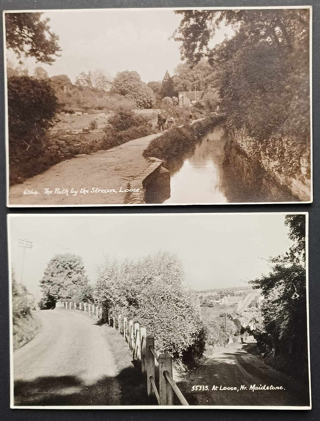 Two LOOSE path and roads near Maidstone KENT photo postcards | eBay UK