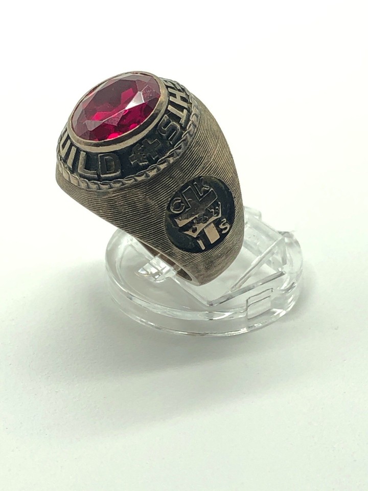 Knights Templar Ruby Red Ring-Silver 925- 22.3g 20mm Wide Size 10 ...