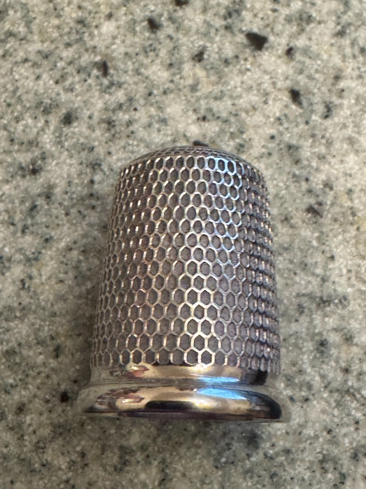 Sterling Silver Thimble, Simons Bros, Full Dimples, Rounded Base, size ...