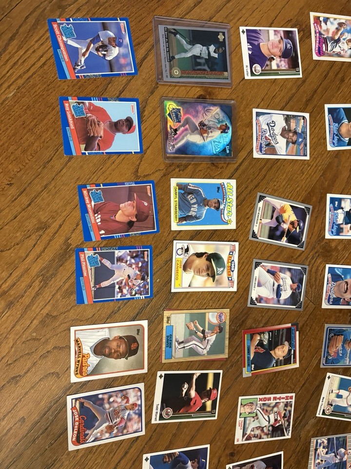 Antique Baseball Card Collection Ken Griffey Jr Darryl Strawberry Mike ...