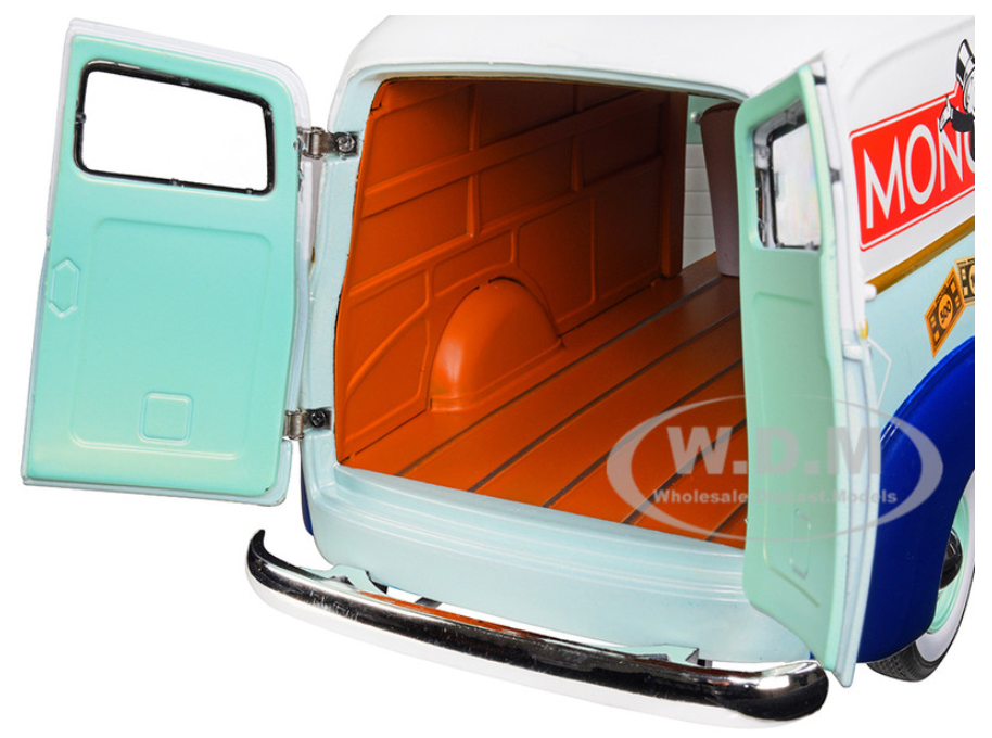 Auto World 1/18 1948 Chevrolet Panel Police Van Monopoly + Mr. Monopoly ...