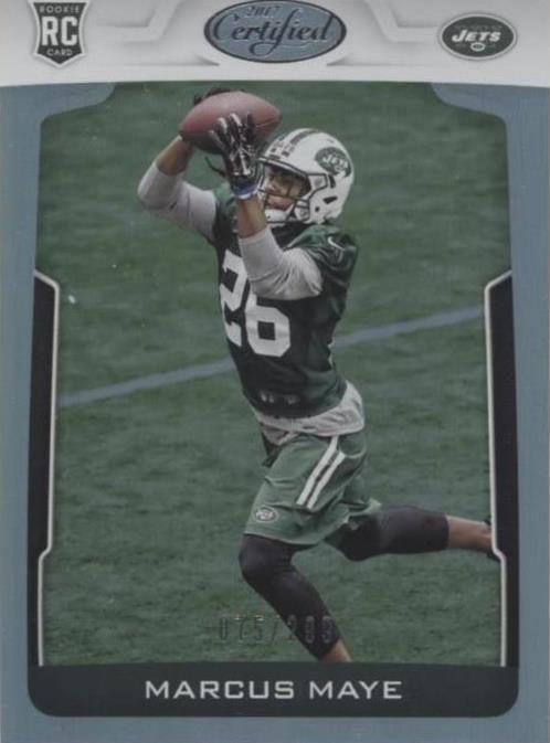 2017 Panini Certified - Rookies Marcus Maye #175 Mirror /299 (RC) for ...