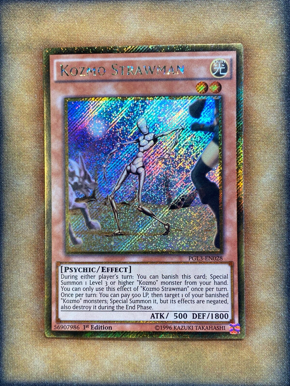 Yugioh Kozmo Strawman PGL3-EN028 Gold Secret Rare 1st Ed LP | eBay