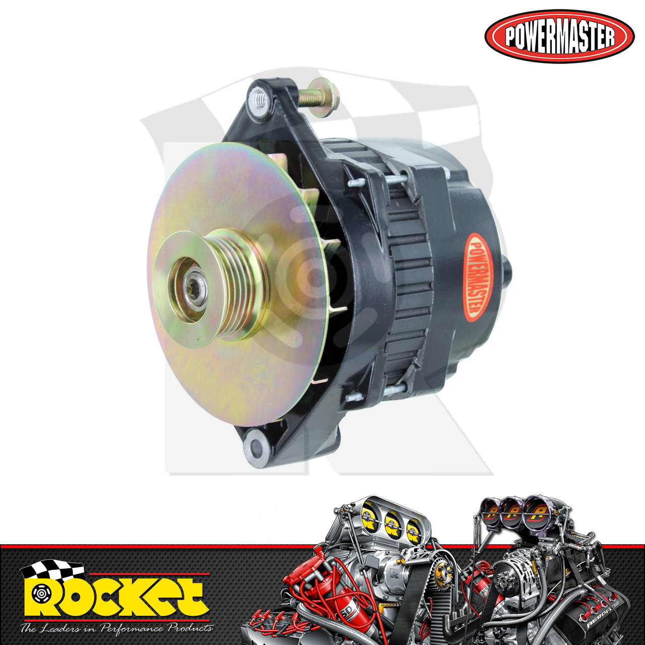 Powermaster CS144 Style 200A Alternator BLACK Fits Chev - PM578648 ...