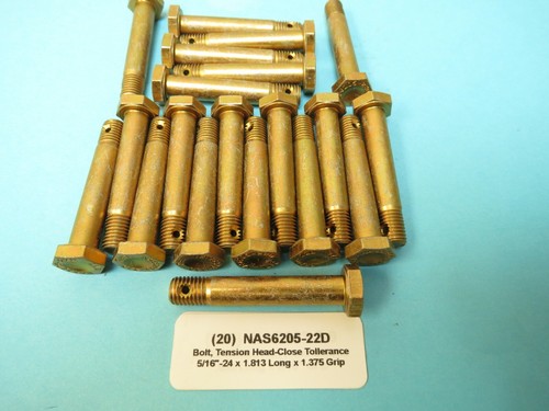 (20 ea) 5/16”-24 x 1.813” Long National Aerospace Standards NAS6205-22D ...